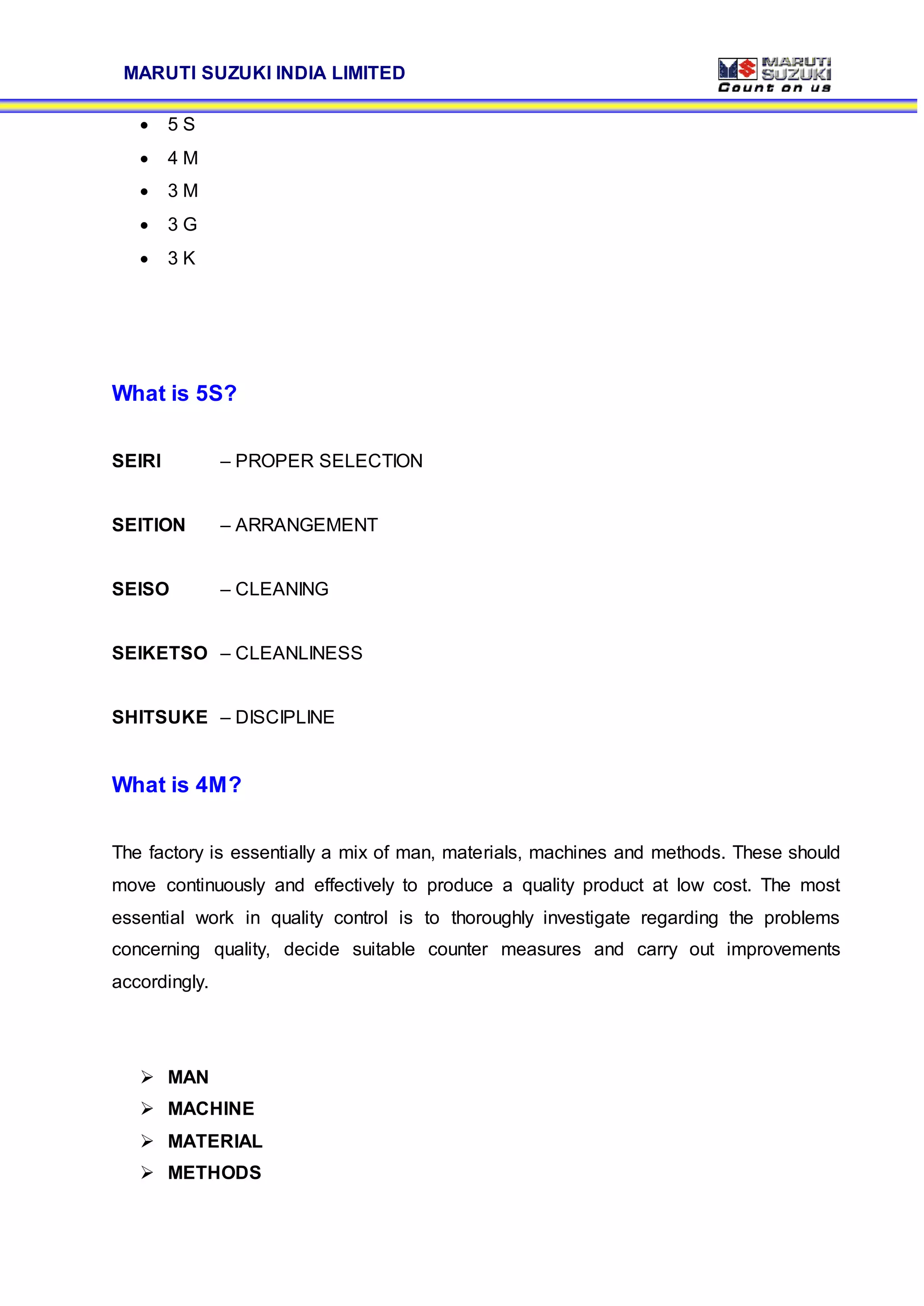 45312185 maruti-suzuki-project-report | DOC