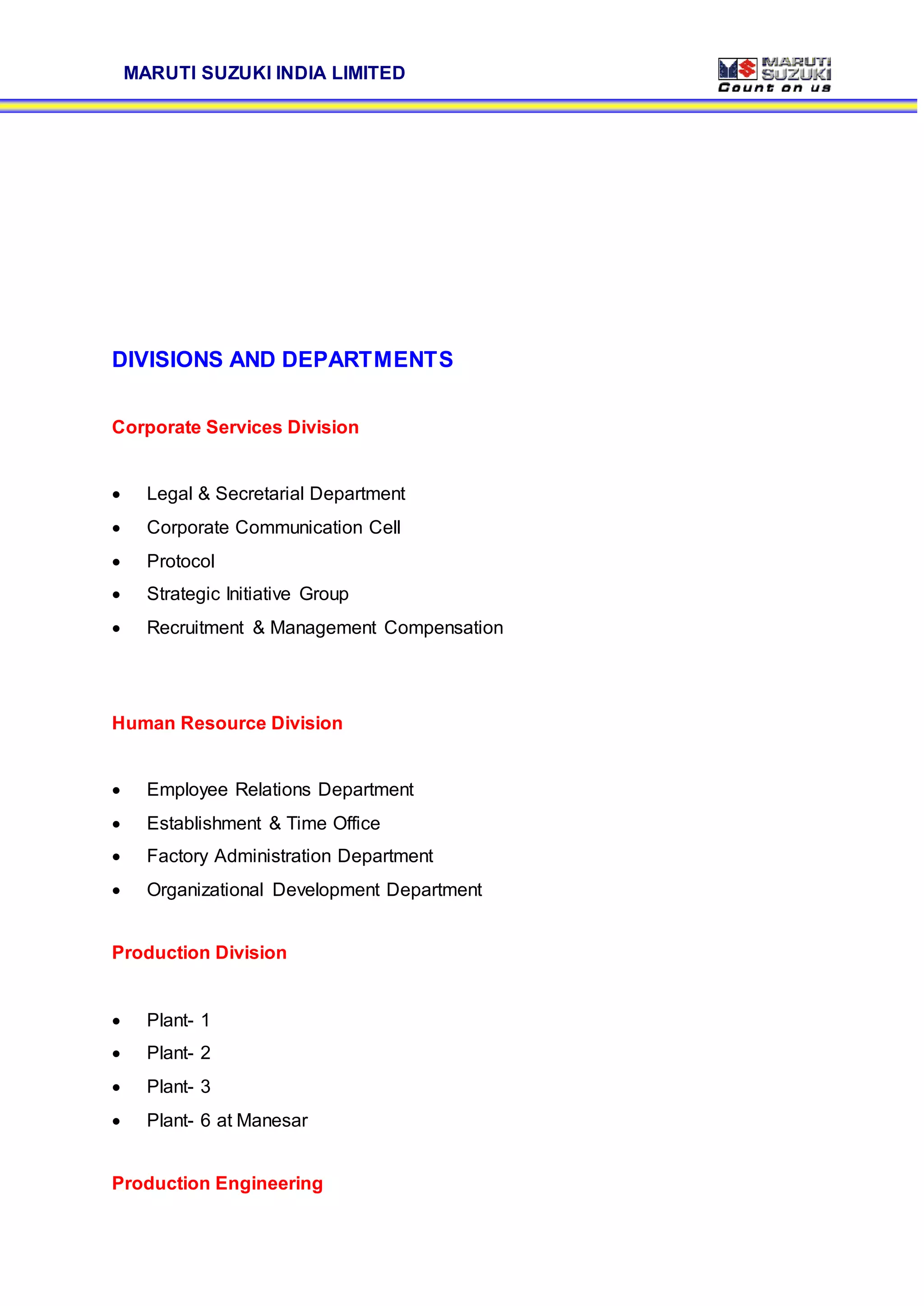 45312185 maruti-suzuki-project-report | DOC