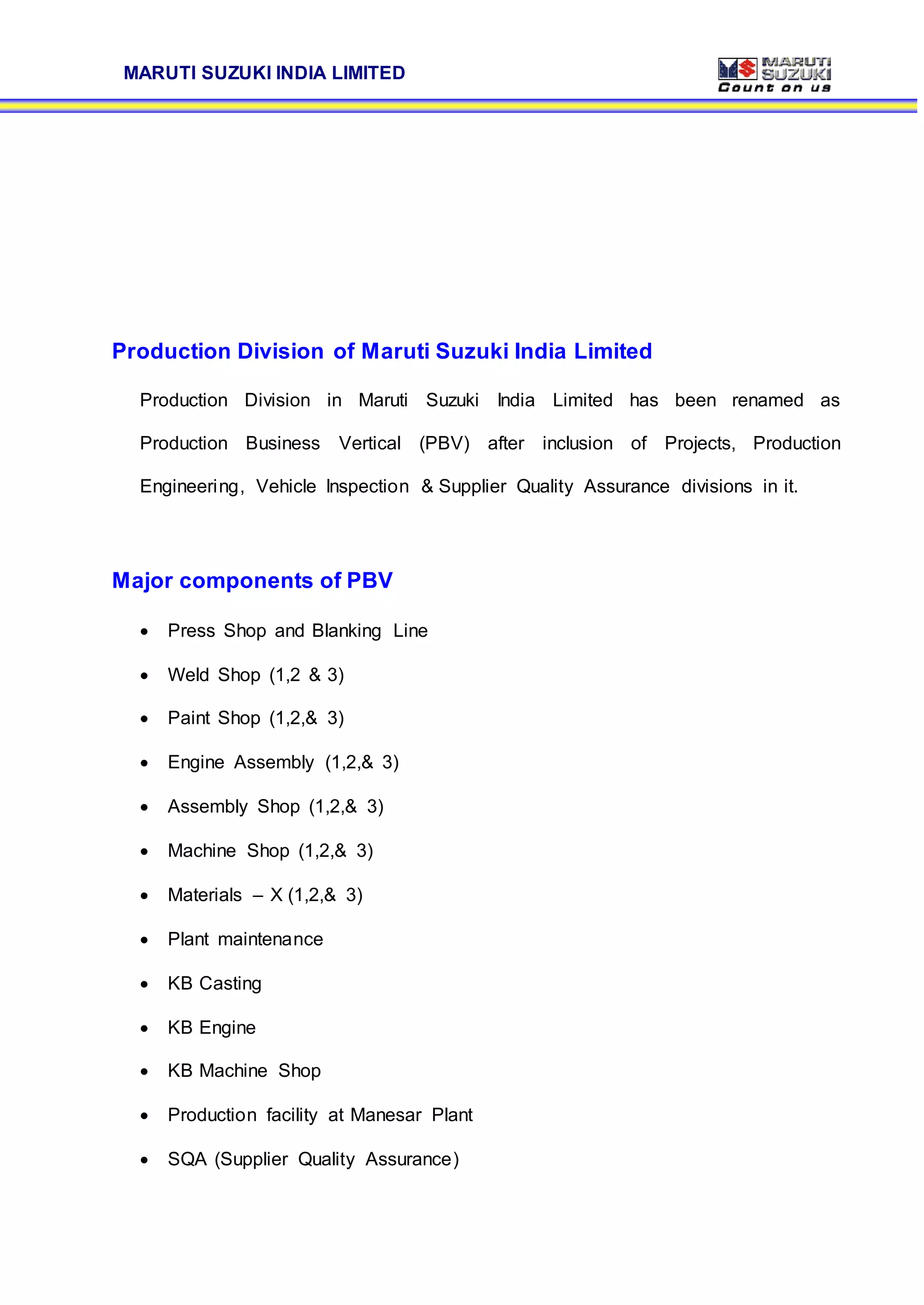 45312185 maruti-suzuki-project-report | DOC
