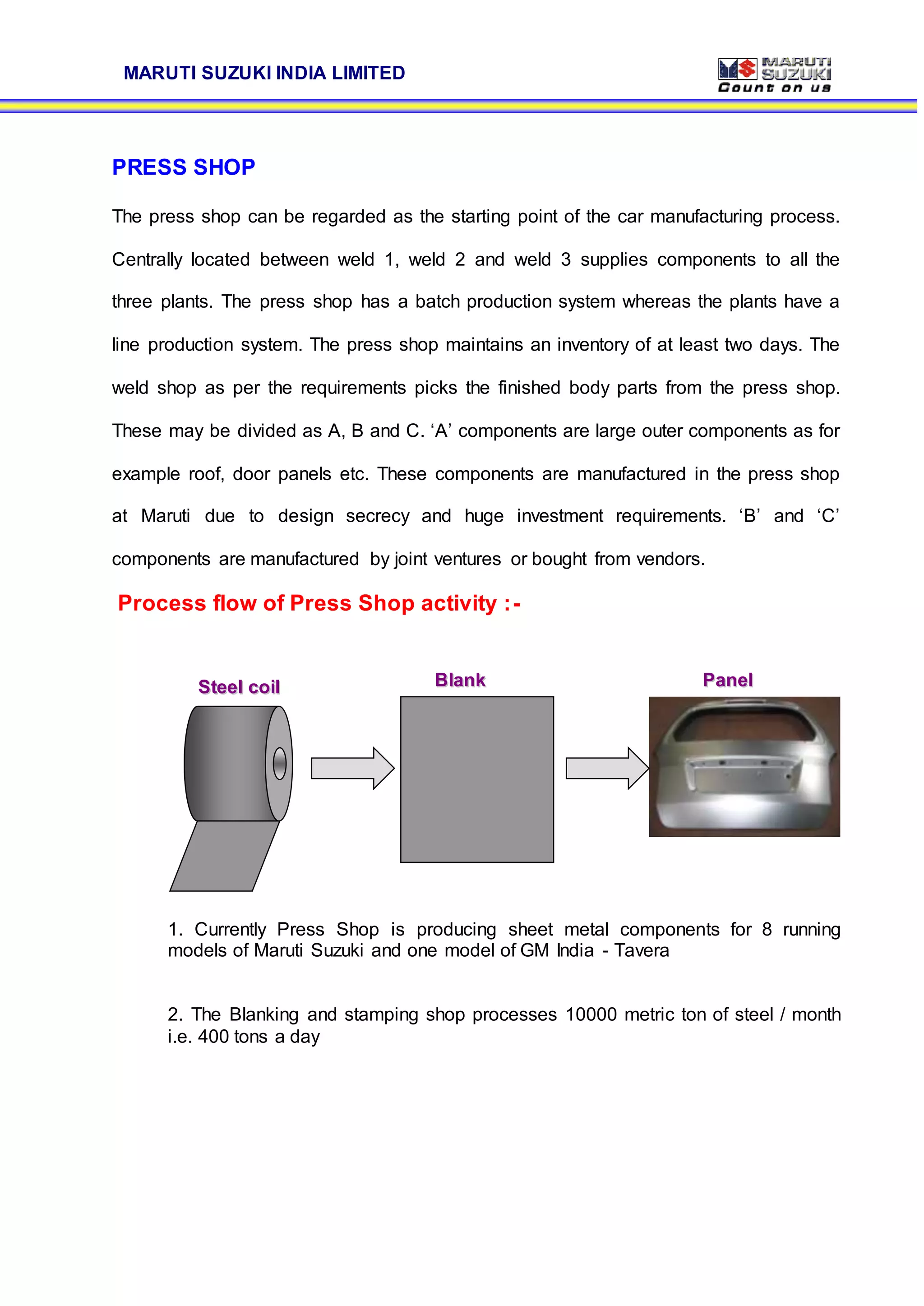45312185 maruti-suzuki-project-report | DOC
