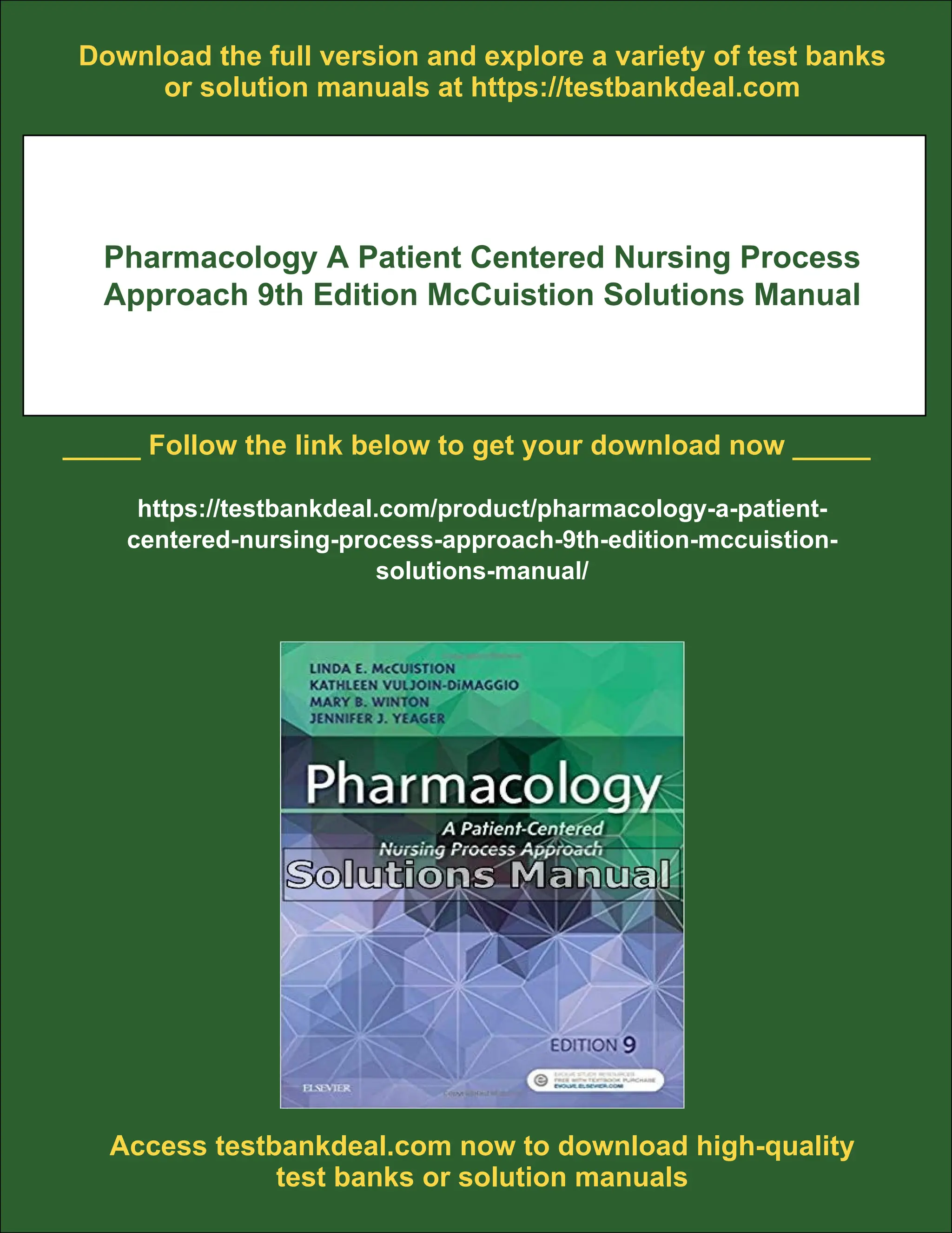 Pharmacology A Patient Centered Nursing Process Approach 9th Edition ...