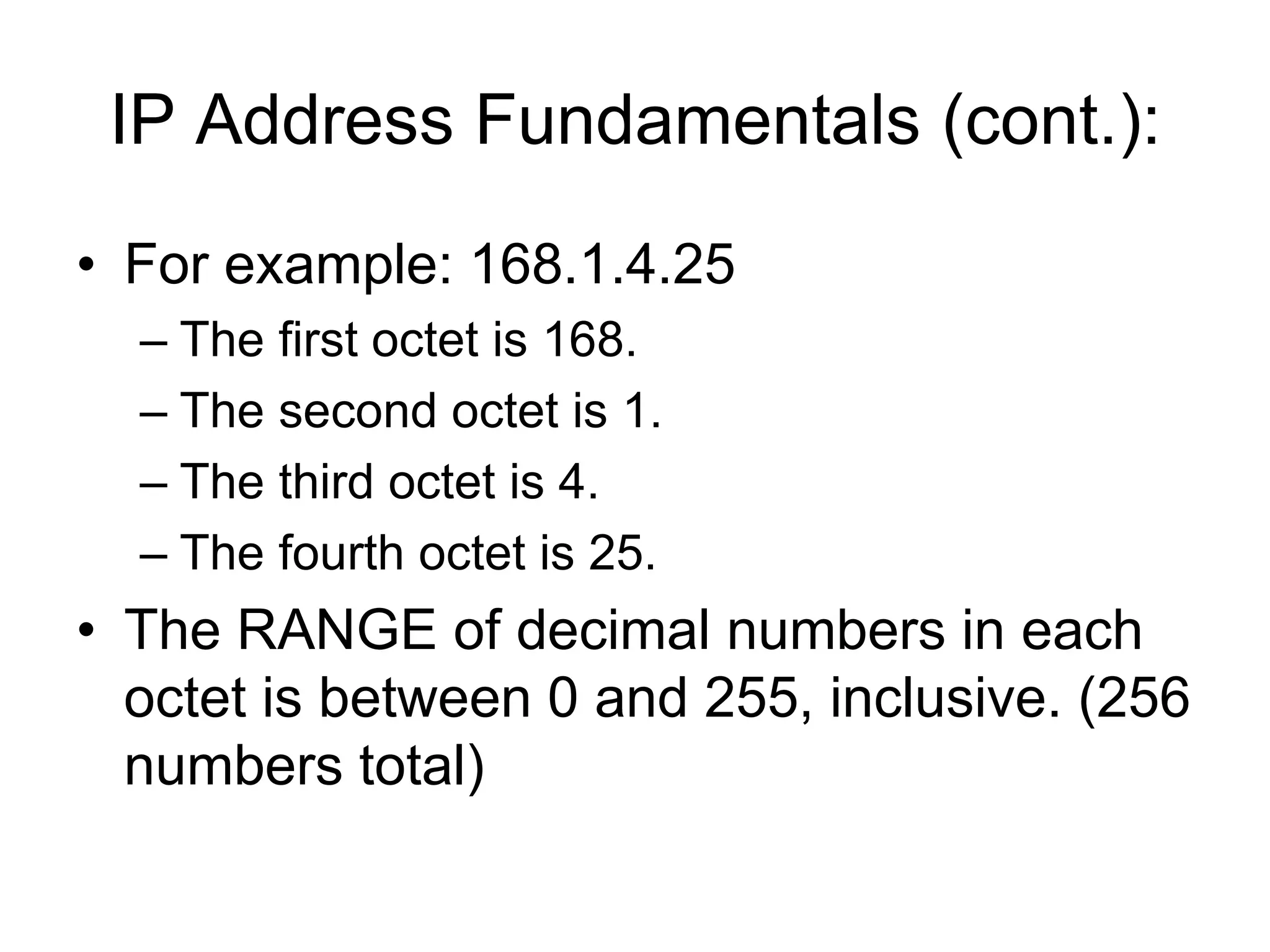 453599812 Lecture24 25 Subnetting Pptppt
