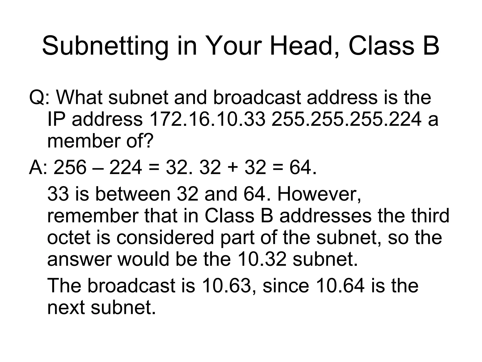 453599812 Lecture24 25 Subnetting Pptppt