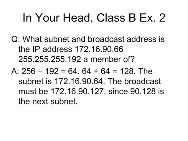 453599812 Lecture24 25 Subnetting Pptppt