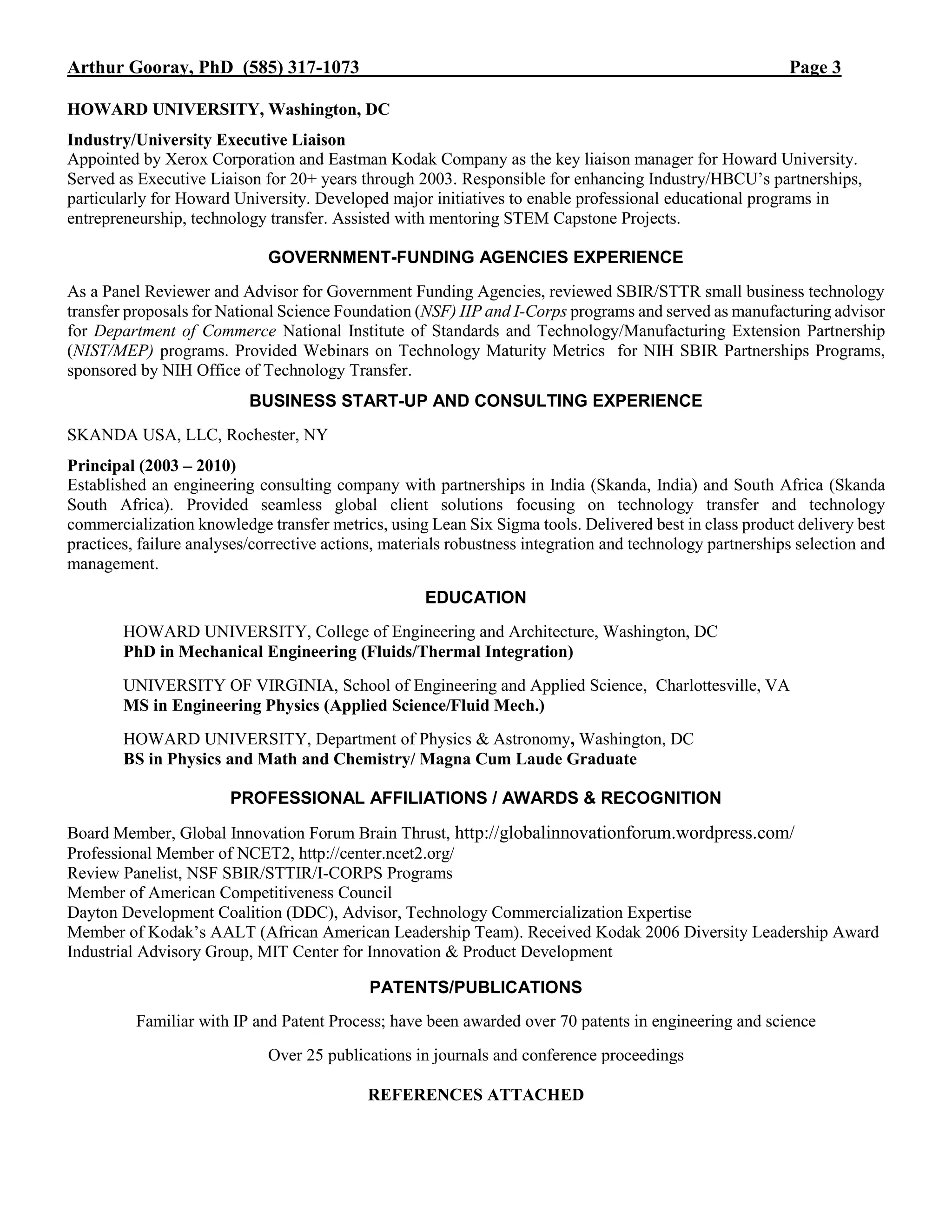 Gooray Arthur_Corp Resume_10-13-16 | PDF