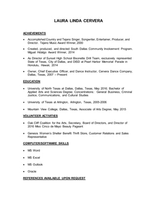 LAURA LINDA CERVERA RESUME V9 | DOCX