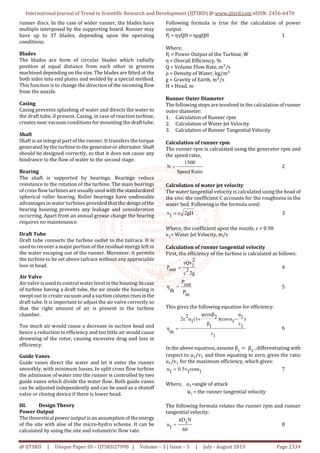 Design and Fabrication of Runner Blades of Cross Flow Turbine | PDF