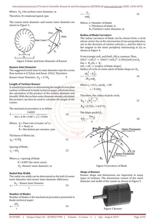 Design and Fabrication of Runner Blades of Cross Flow Turbine | PDF