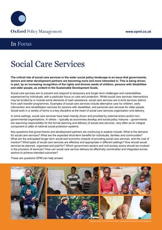OPM_Social care_services_in_Focus_Nov2016 | PDF