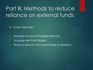 Needed External Financing // Corporate Finance | PPT