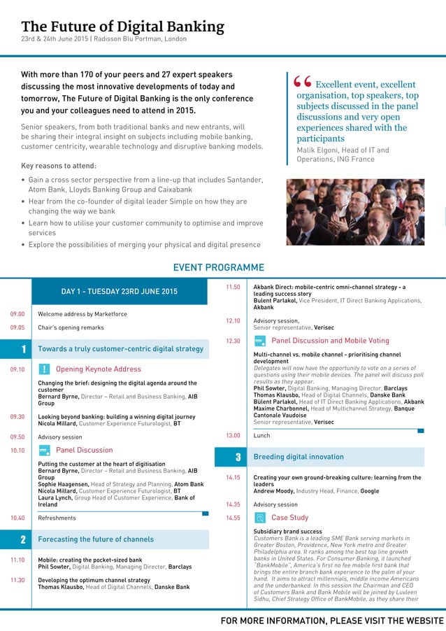 Digital Banking 1st_final_5pp 3222 | PDF | Business Expos & Conferences | Events