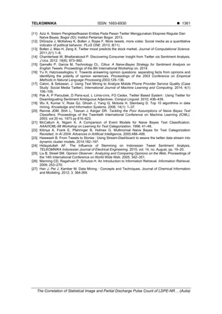 Twitter’s Sentiment Analysis on Gsm Services using Multinomial Naïve Bayes | PDF