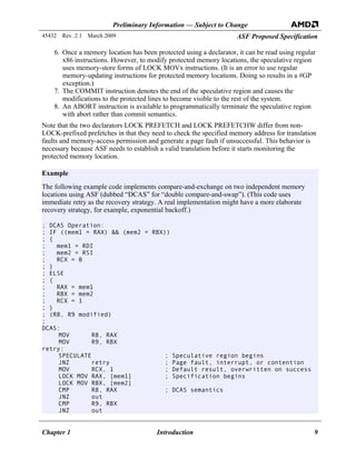 AMD "Advanced Synchronization Facility" Proposal | PDF