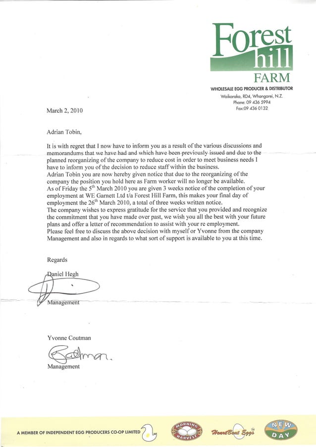 Forest Hill Farm Reference | PDF