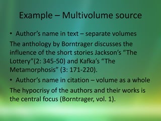 MLA 7th edition | PPT