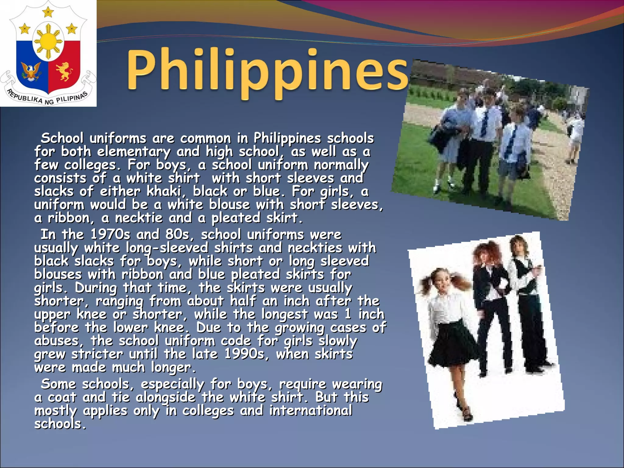 Presentation about School Uniform | PPT