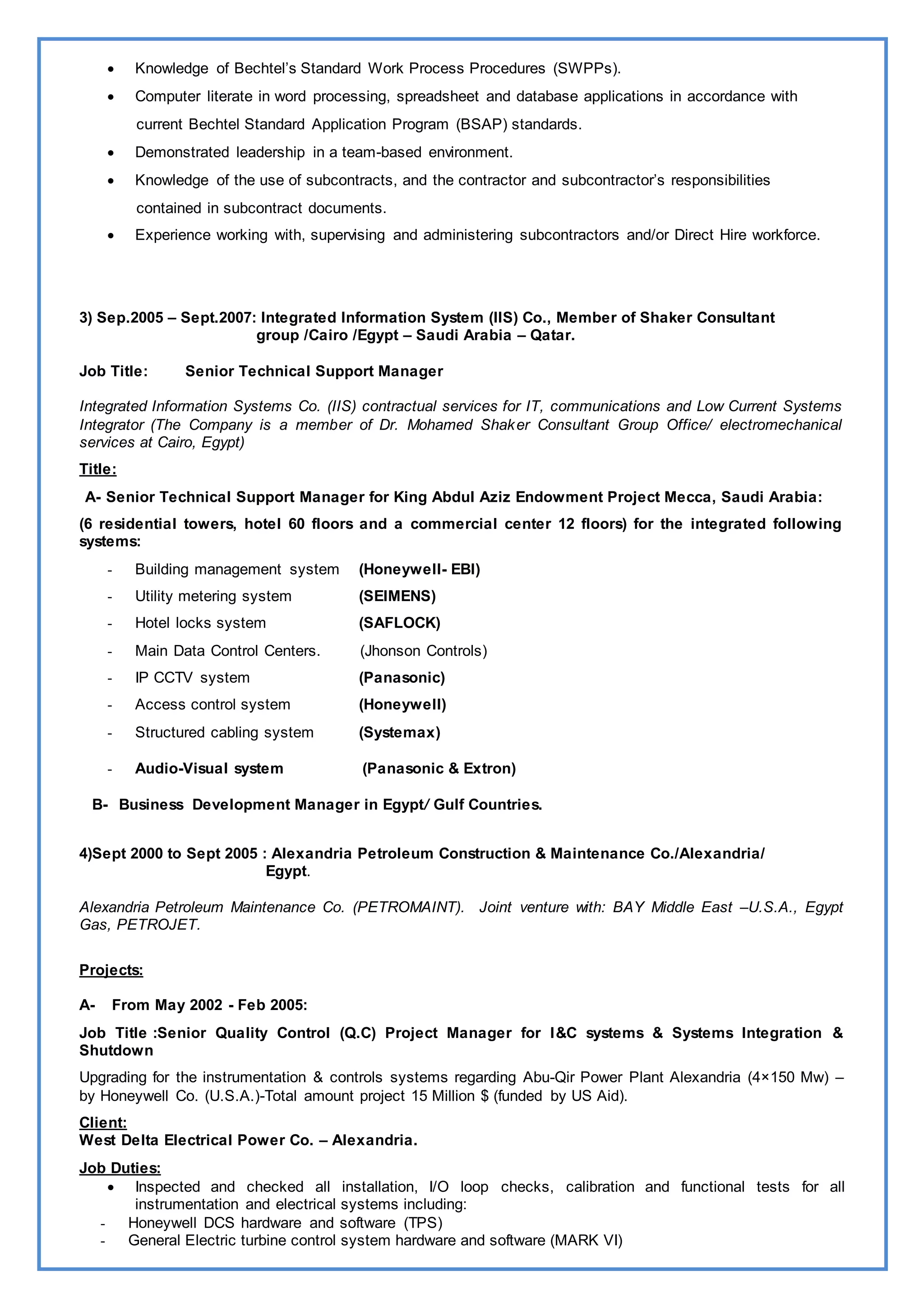 ___CV of Senior ELV%2c Special & Electrical Systems Engineer (Amr Gamal ...