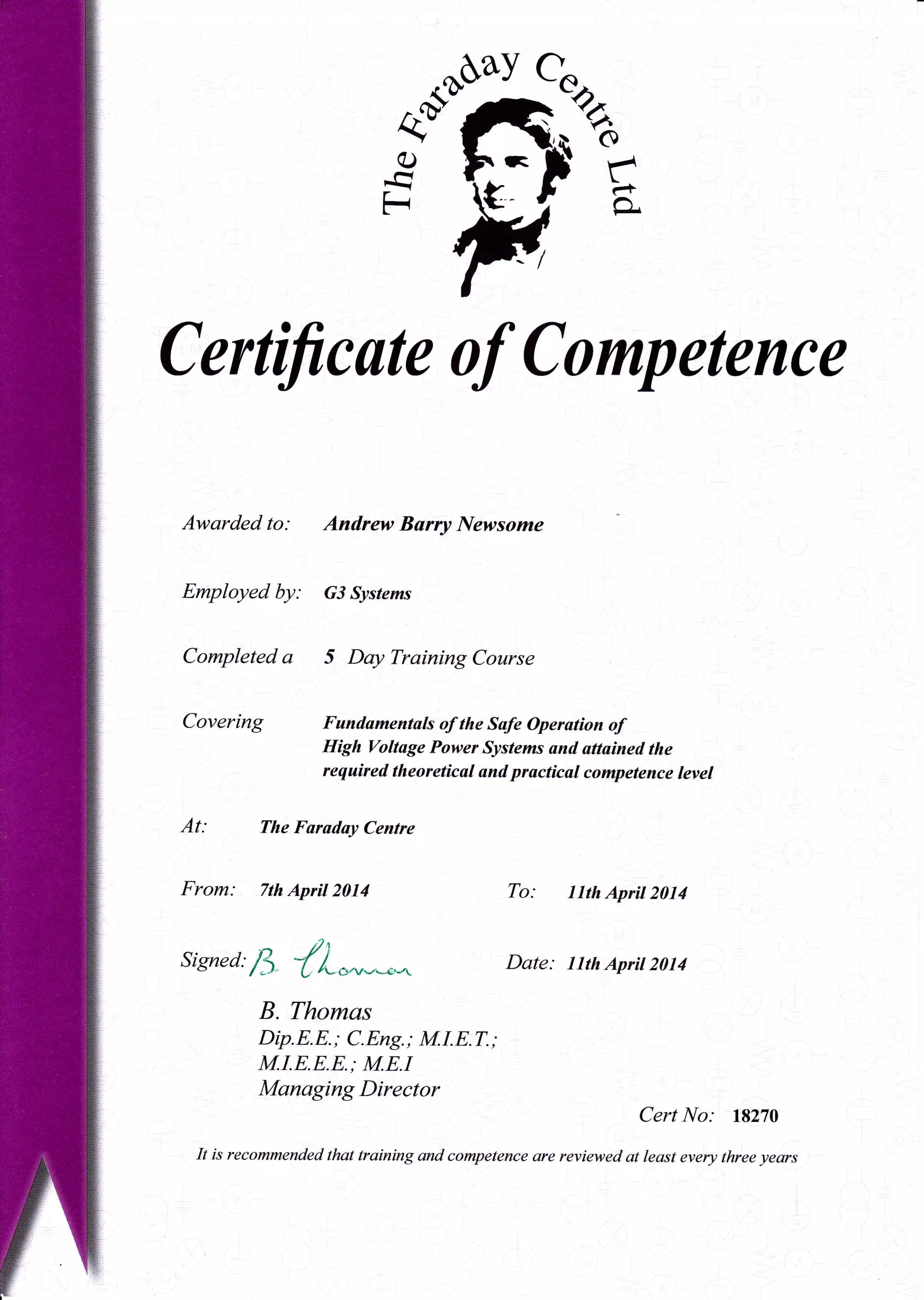 HV AP S4 Cert. | PDF