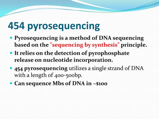 454 pyrosequencing @ujjwalsirohi | PDF | Chemistry | Science