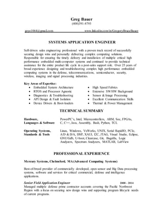 GregBauerLinkedin | DOCX | Computer Software and Applications | Computing
