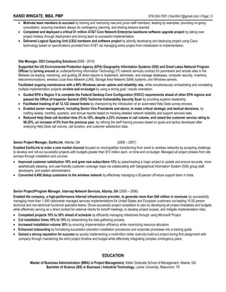Kandi Wingate-Resume- | DOC | Business Administration | Business