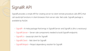 Real time Communication with Signalr (Android Client) | PPT