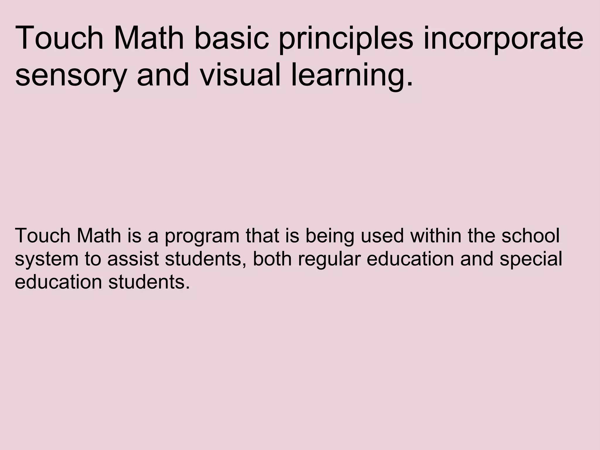 Teaching Touch Math | PPT