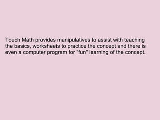 Teaching Touch Math | PPT