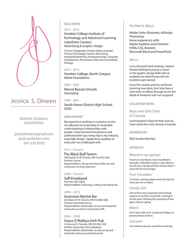 JESSICA_DINEEN_RESUME | PDF | Free Download