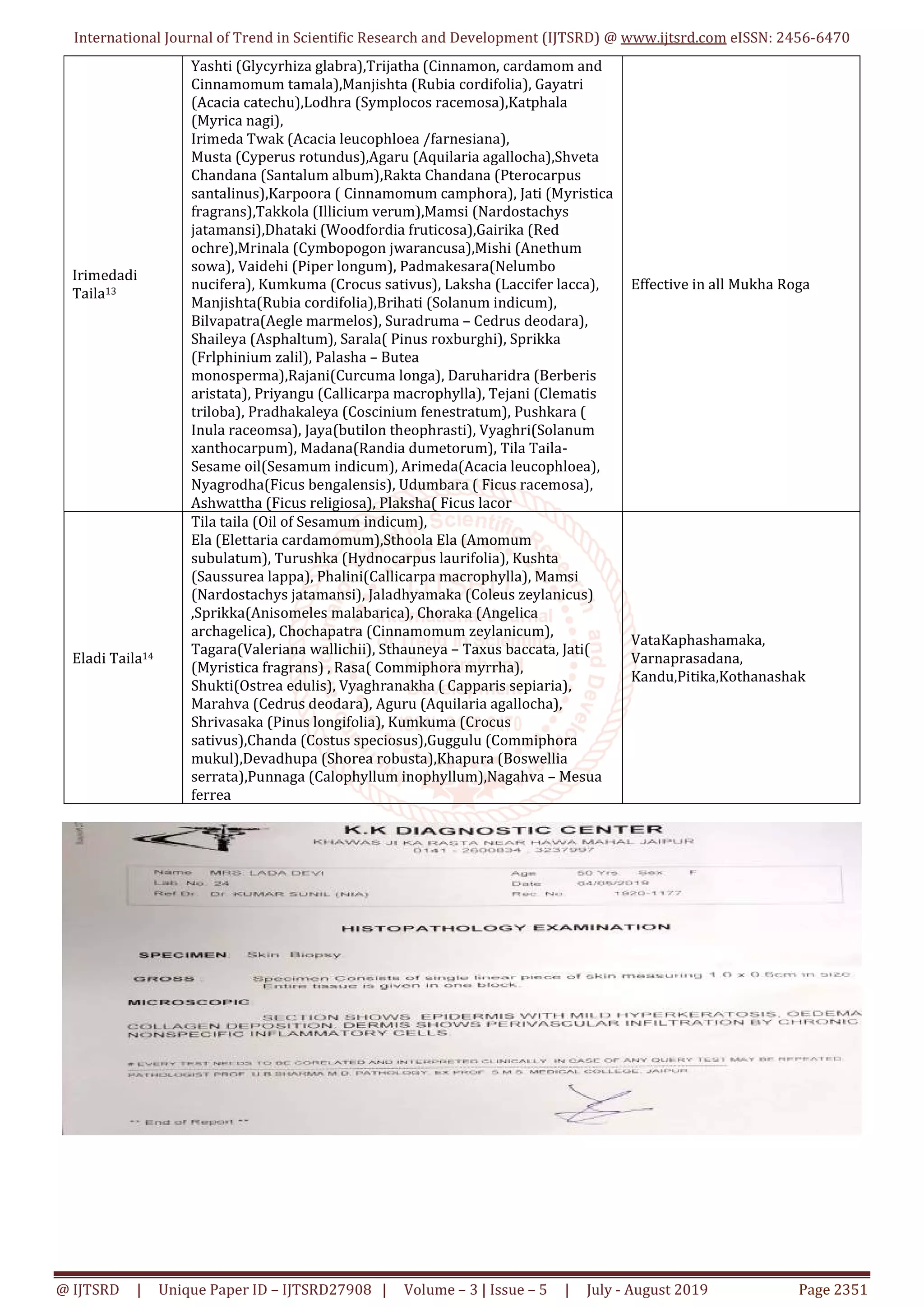 Management of Lichen Planus through Ayurveda | PDF
