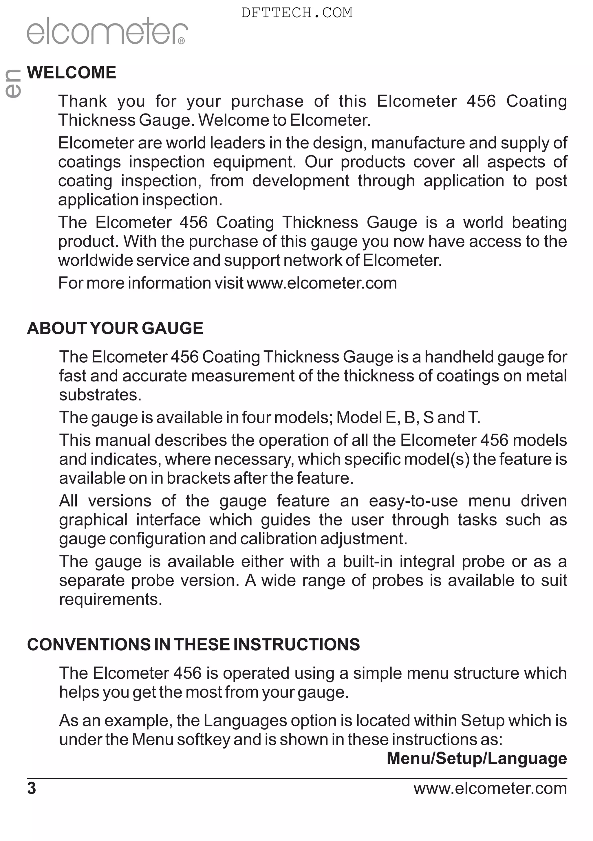 Elcometer 456 Coating Thickness Gauge instructions Manual in Engilish | PDF