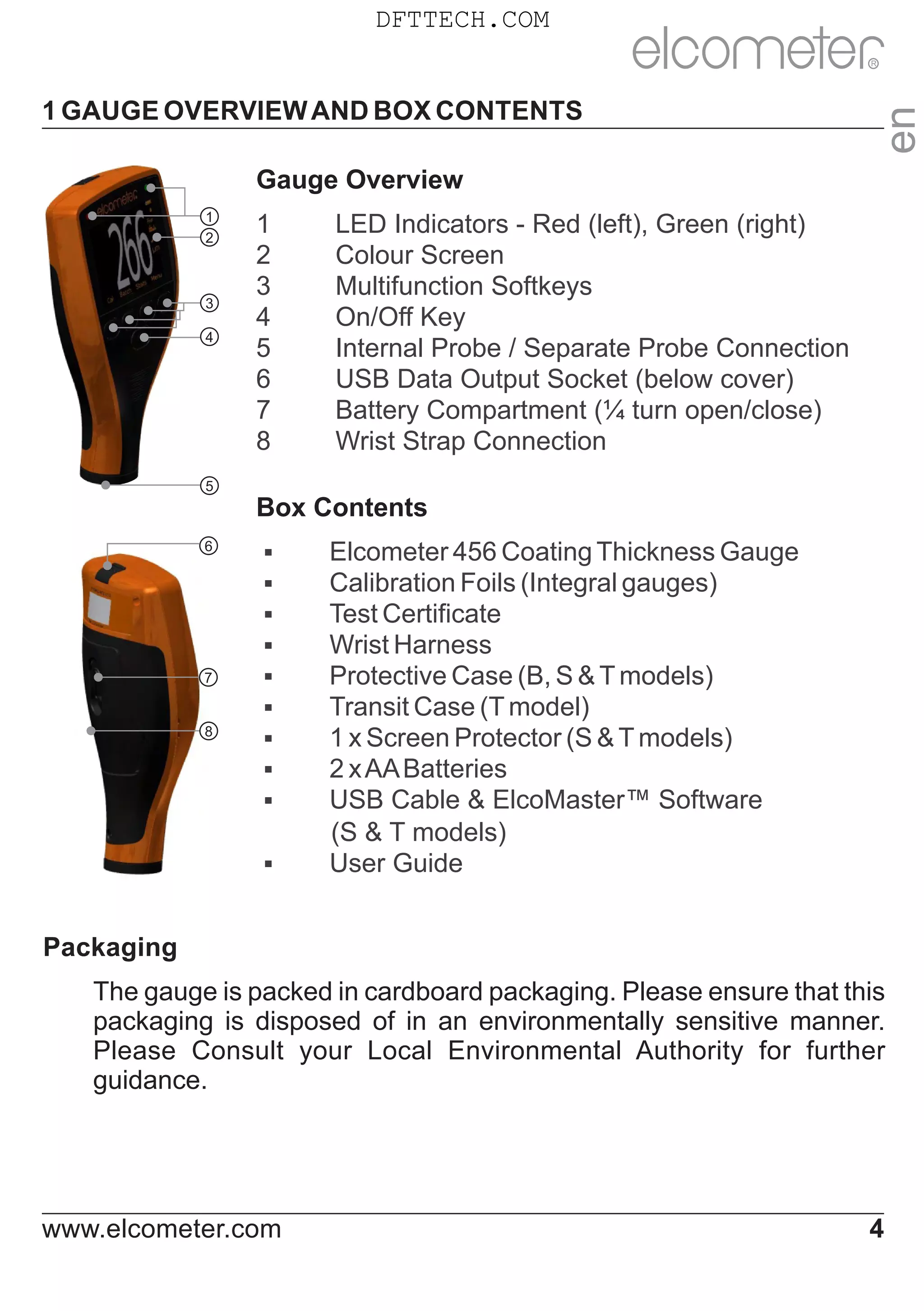 Elcometer 456 Coating Thickness Gauge instructions Manual in Engilish | PDF