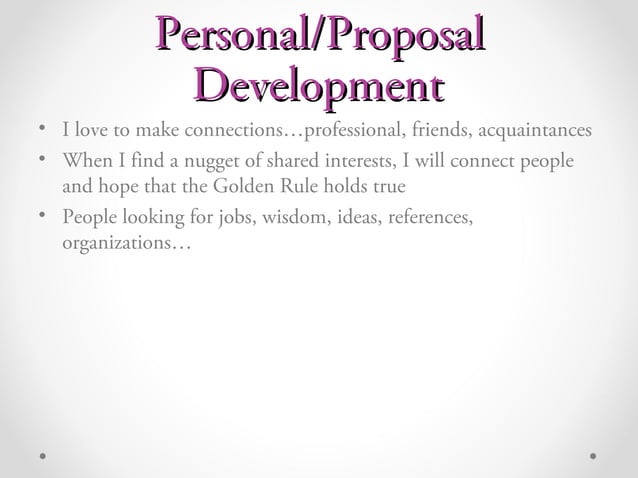 LinkedIn Proposal Development | PPT