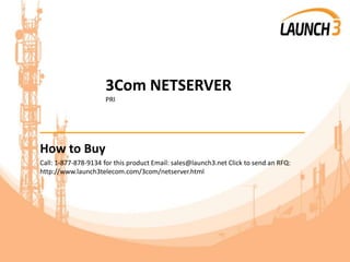 3Com NETSERVER | PPTX