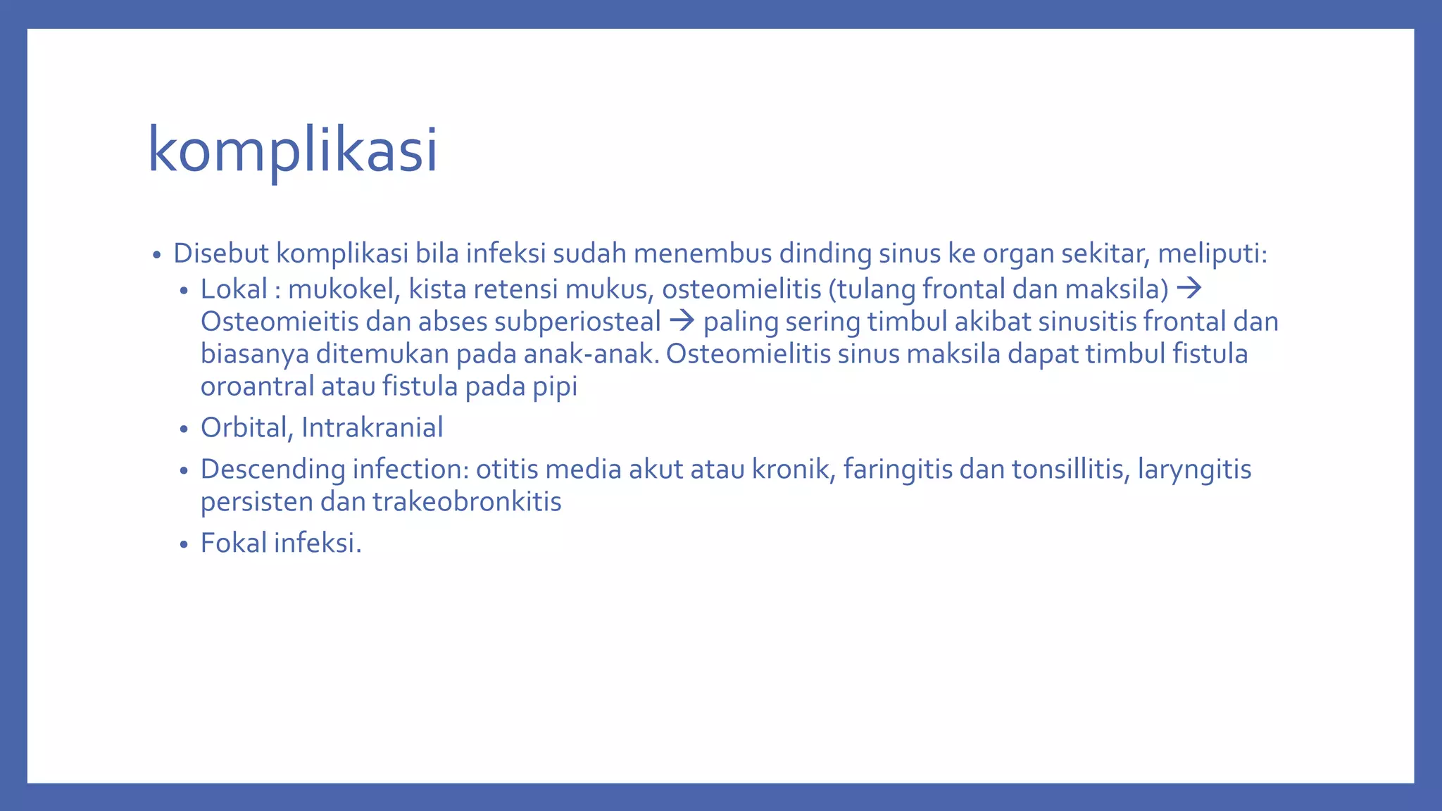 CBD rhinosinusitis kronis | PPTX