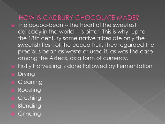 cadbury | PPTX | Commodities | Economy
