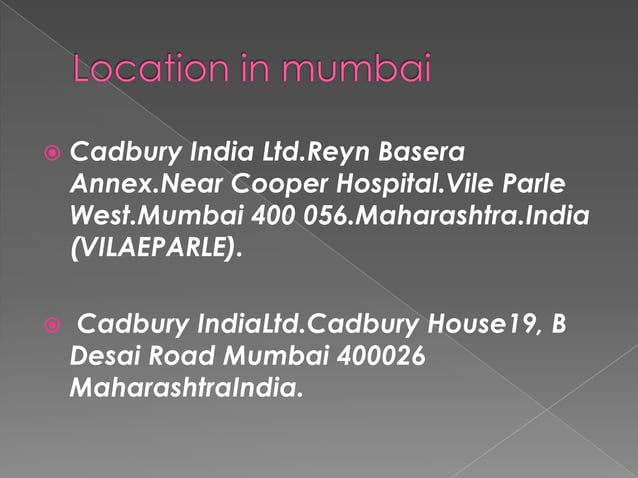 cadbury | PPTX | Commodities | Economy