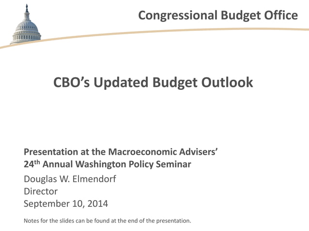 CBO’s Updated Budget Outlook | PPT