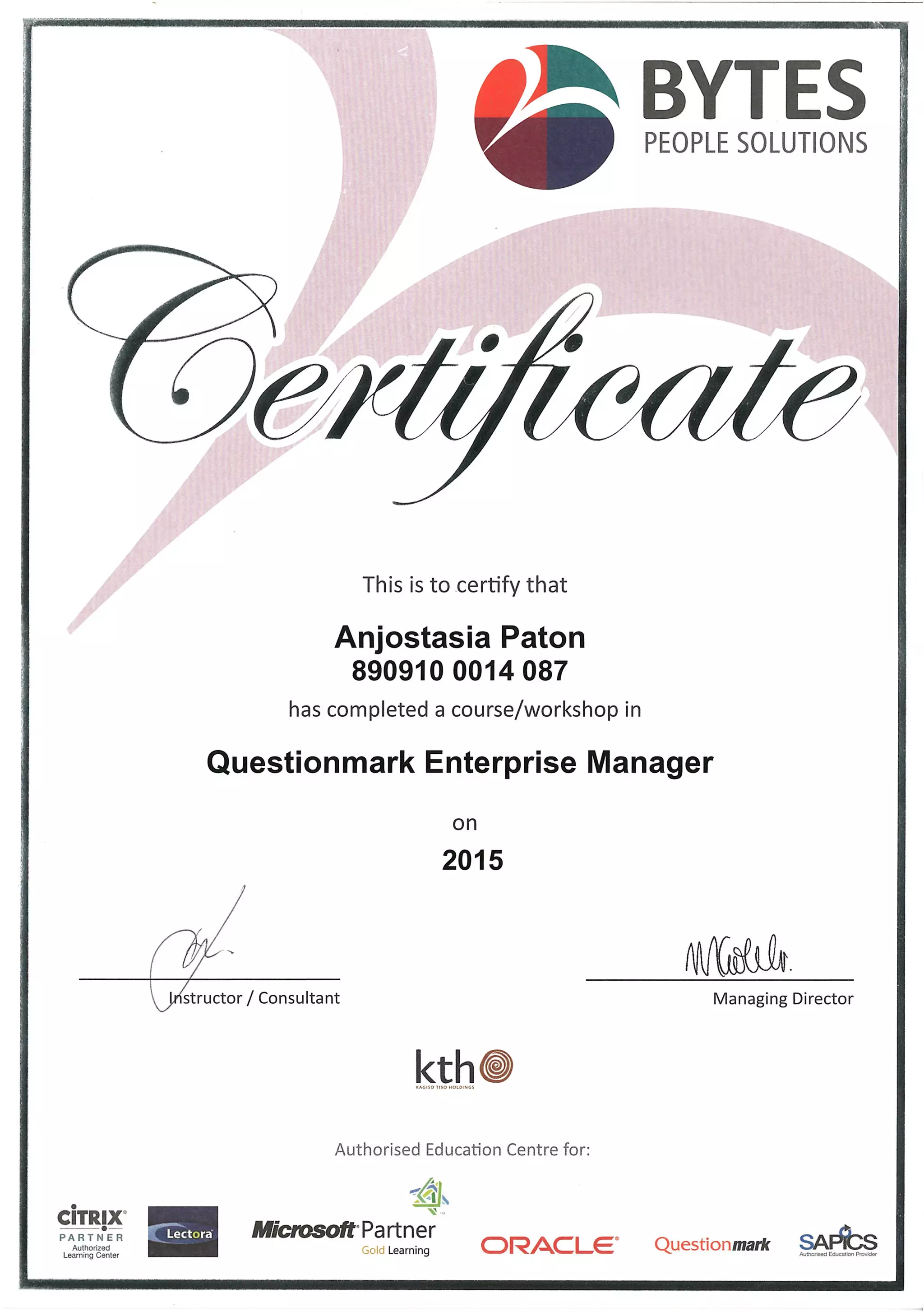 Question Mark Enterprise Manager | PDF