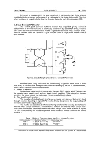 Simulation of Single Phase 3-level Z-source NPC Inverter with PV System ...