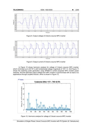 Simulation of Single Phase 3-level Z-source NPC Inverter with PV System | PDF