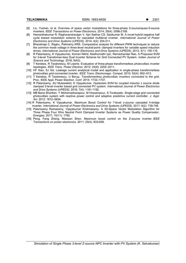 Simulation of Single Phase 3-level Z-source NPC Inverter with PV System | PDF