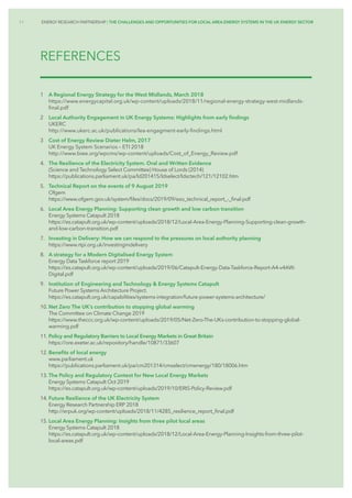 THE CHALLENGES AND OPPORTUNITIES FOR LOCAL AREA ENERGY SYSTEMS IN THE ...