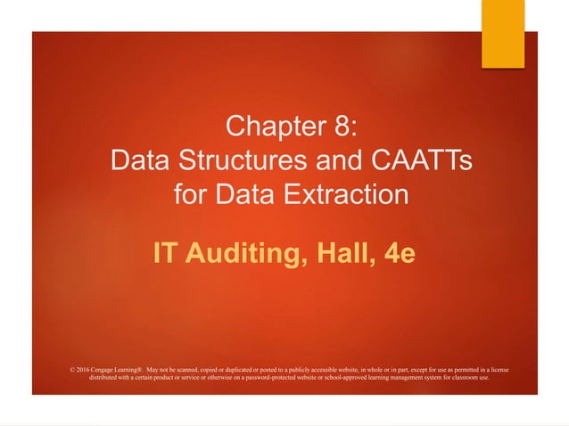 Data Structures and CAATTs for Data Extraction | PPTX | Databases | Computer Software and ...