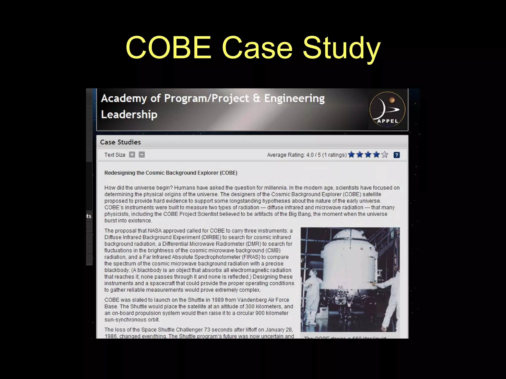 457651main_PI2_COBE_lauretta.pdf | Space and Astronomy | Science