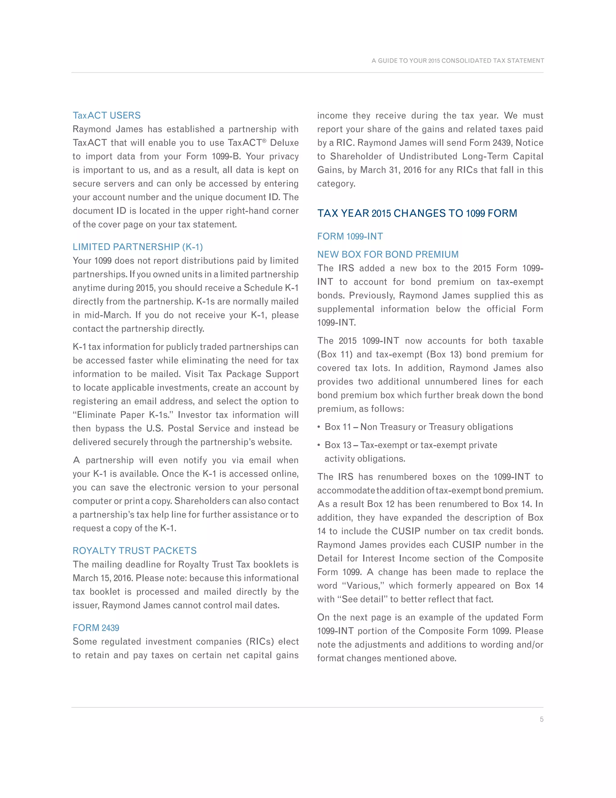 15-Cost Basis-0042_TaxGuide_Brochure V4 | PDF