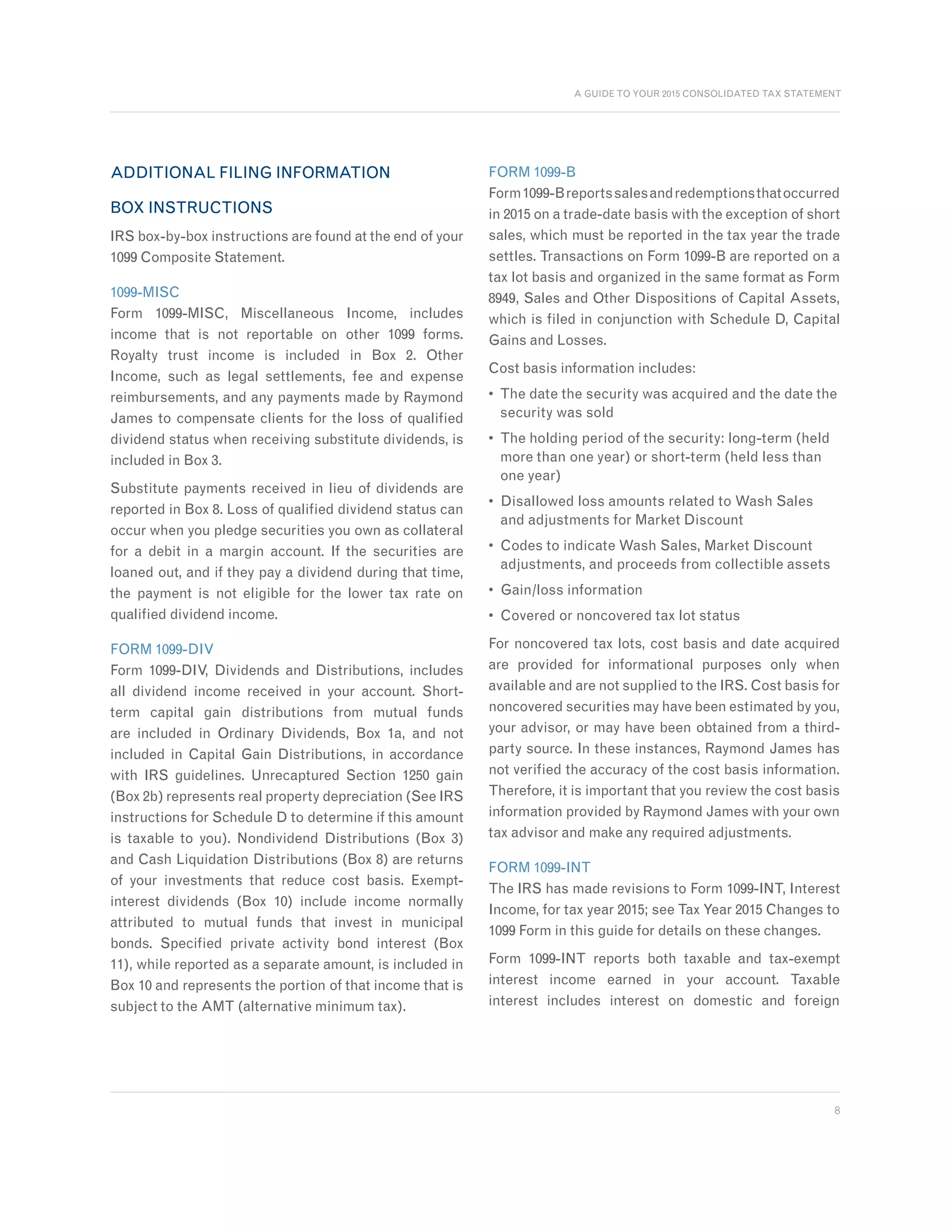 15-Cost Basis-0042_TaxGuide_Brochure V4 | PDF