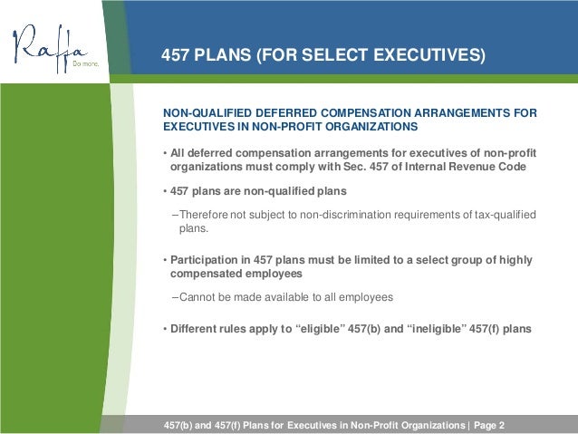 2013-02-26 The Ins & Outs of 457(b) & 457(f) Plans