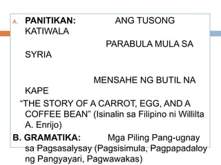 parabula mula sa syria | PPTX
