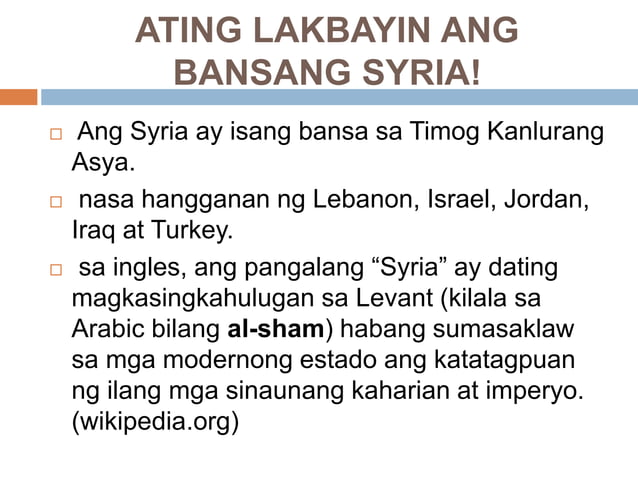 parabula mula sa syria | PPTX